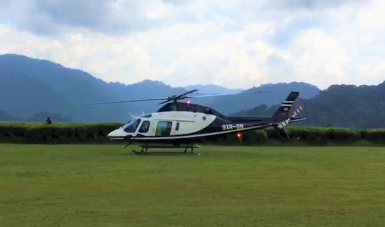 Helicopter Transfers to Nyungwe National Park in Rwanda.